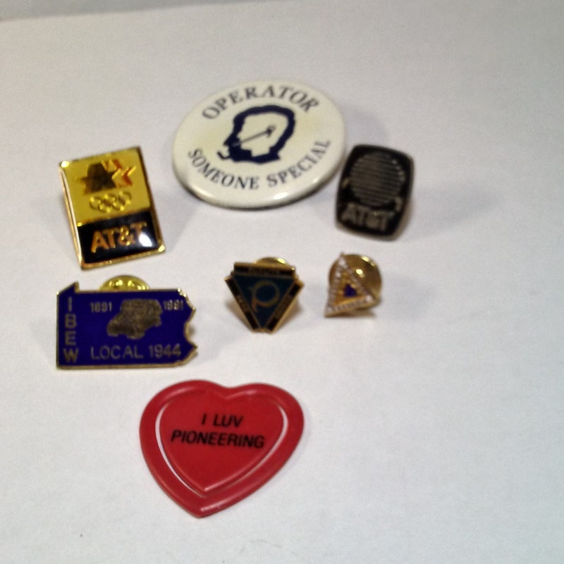 Telephone Pins - Etsy