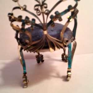 Vintage Pin Cushion Chair Made From a Tin Can Cut and Curled. - Etsy