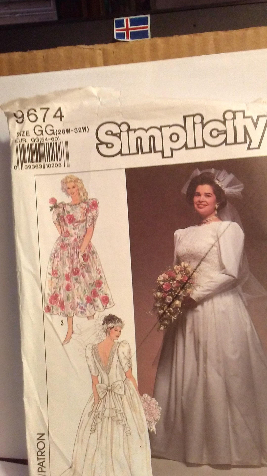 Vintage Simplicity 9674 Brides and Their Maids Gowns From 1990. Sewing ...