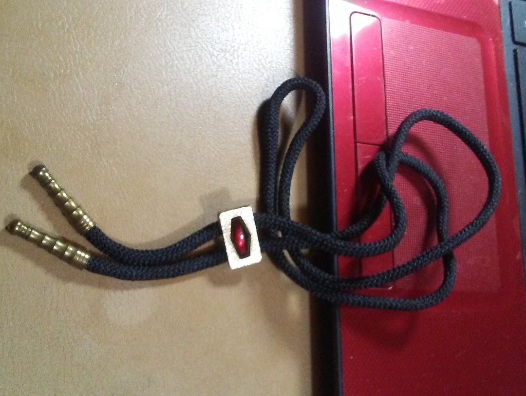 Old Vintage Glass Ruby Bolo Tie From the 1950-60's - Etsy