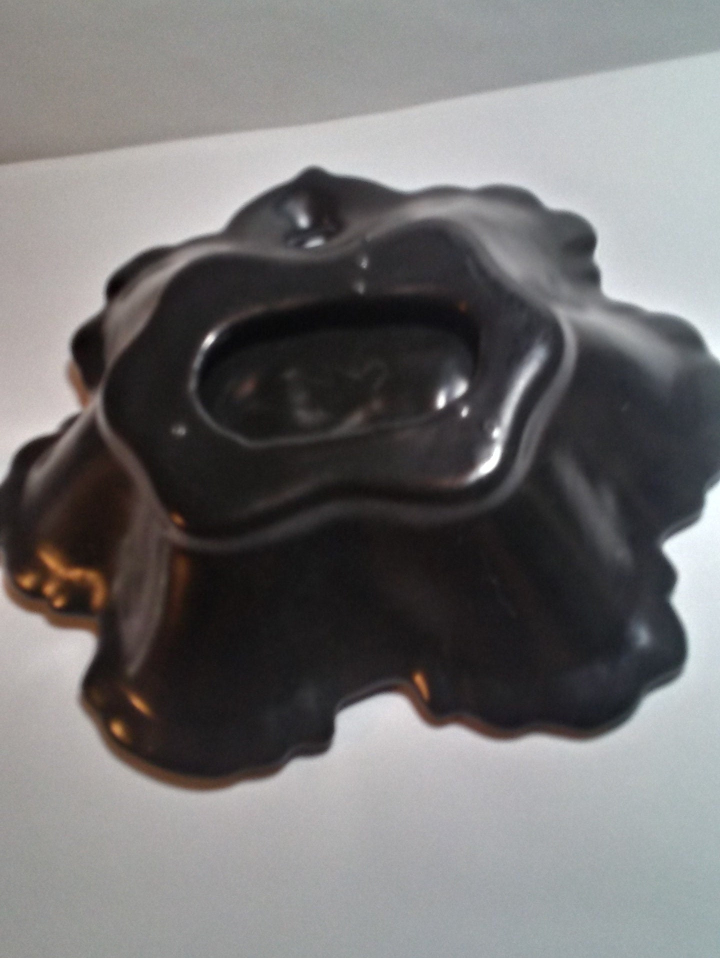 Vintage Ceramic Black 1950's Dish/ Ashtray. - Etsy