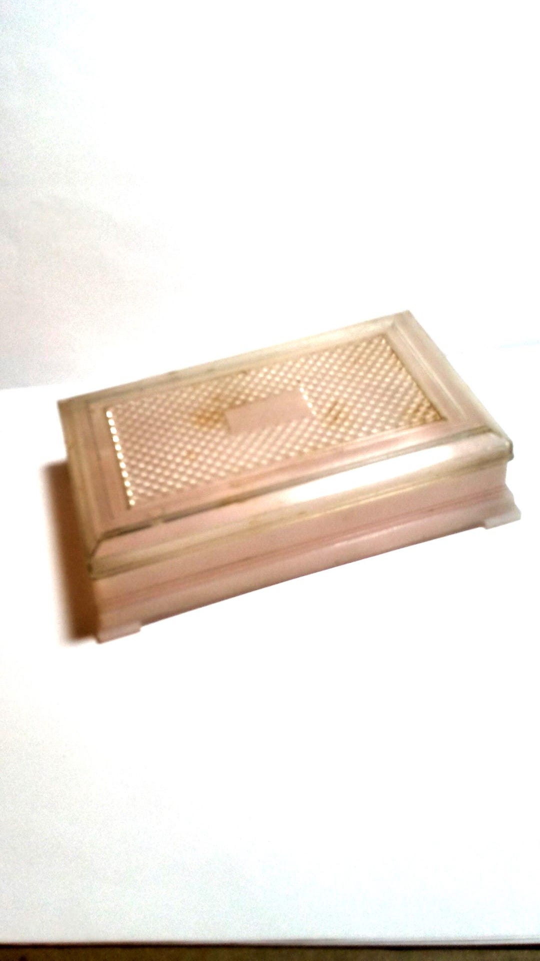 FOSTA Plastic Box. Pink Bottom and Clear Lid. Pver 65 Years Old. - Etsy