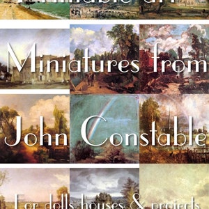 Printable Miniatures of Famous Paintings by John Constable for ...