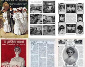 Ladies Home Journal Vintage Women's Magazines 1800s. 19th Century ...