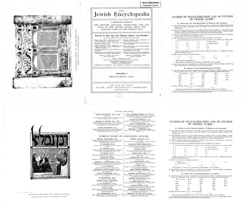 1900s Jewish Encyclopedia Collection Vols 1 to 12. Illustrated Jewish ...