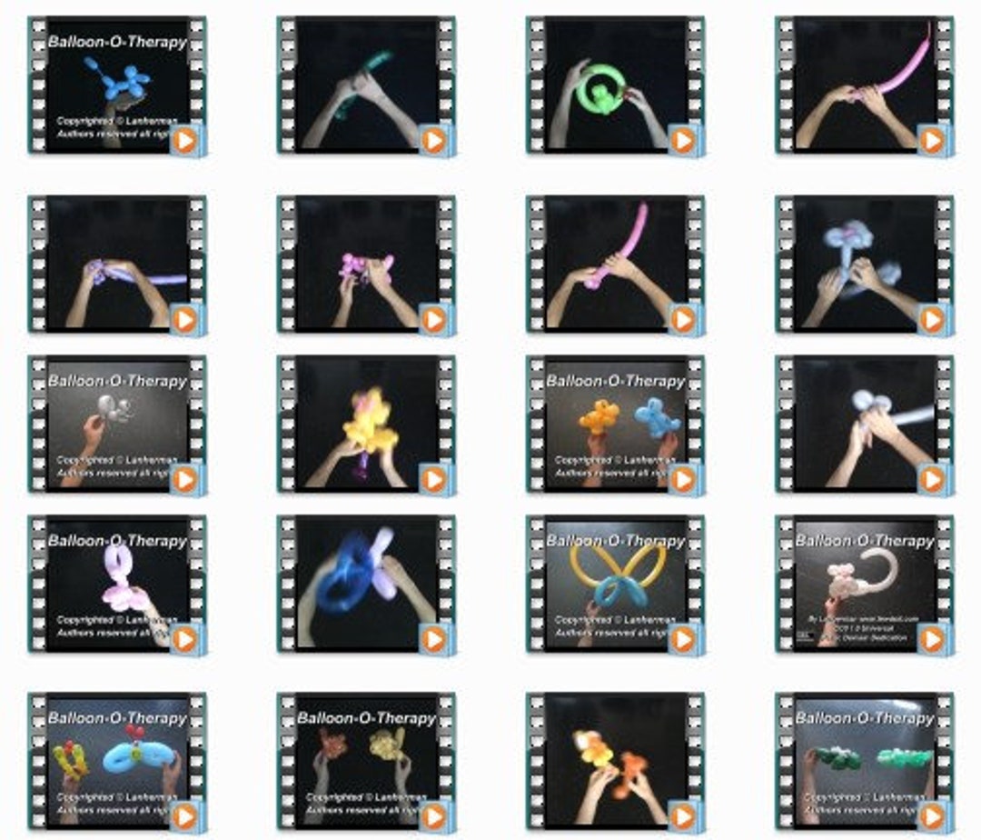 56 Balloon Modelling Tutorials Balloon Animals Dog, Fish, Parrot, Pig ...