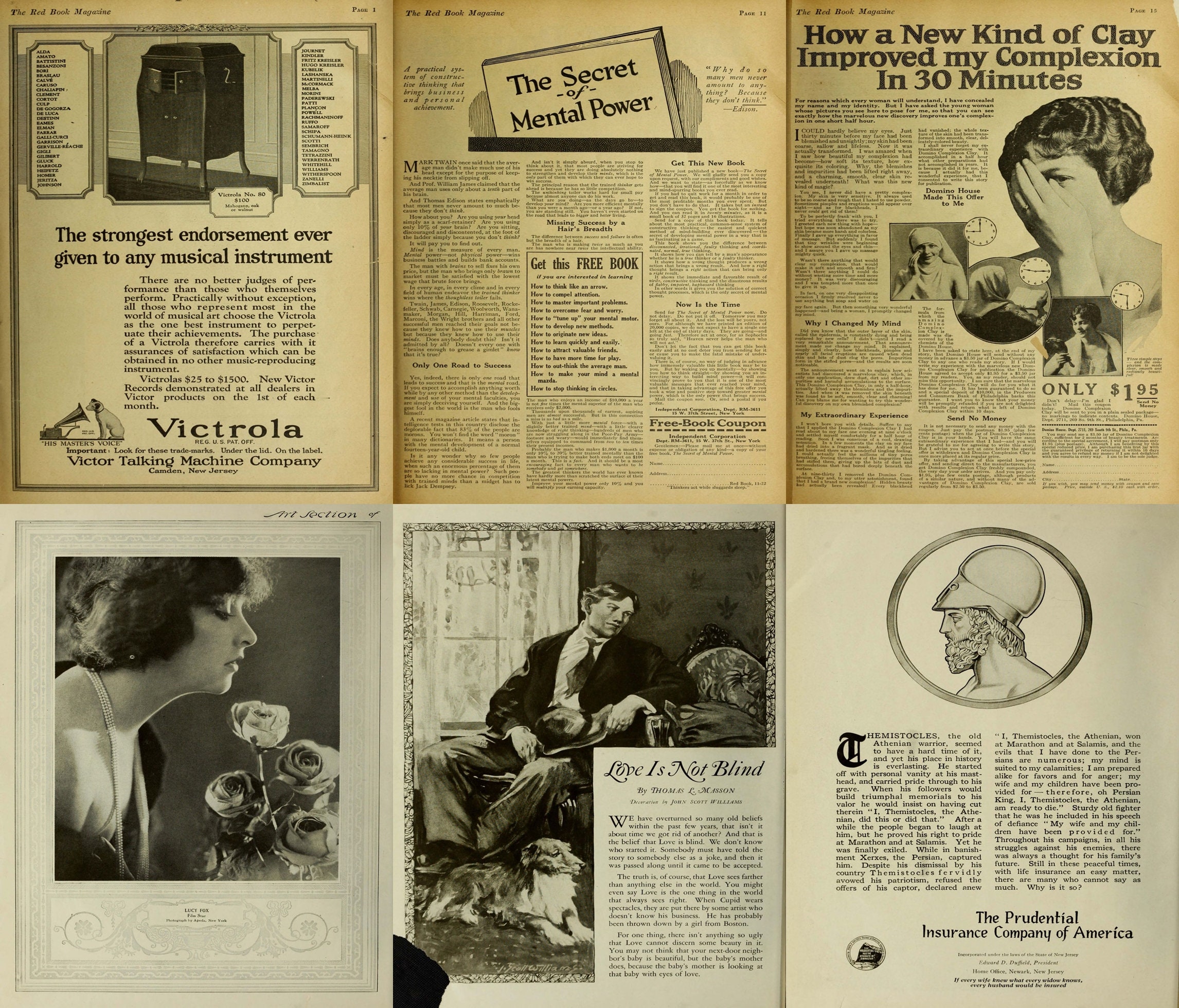 Red Book Vintage Womens Magazine Featuring Women Authors, Actresses ...