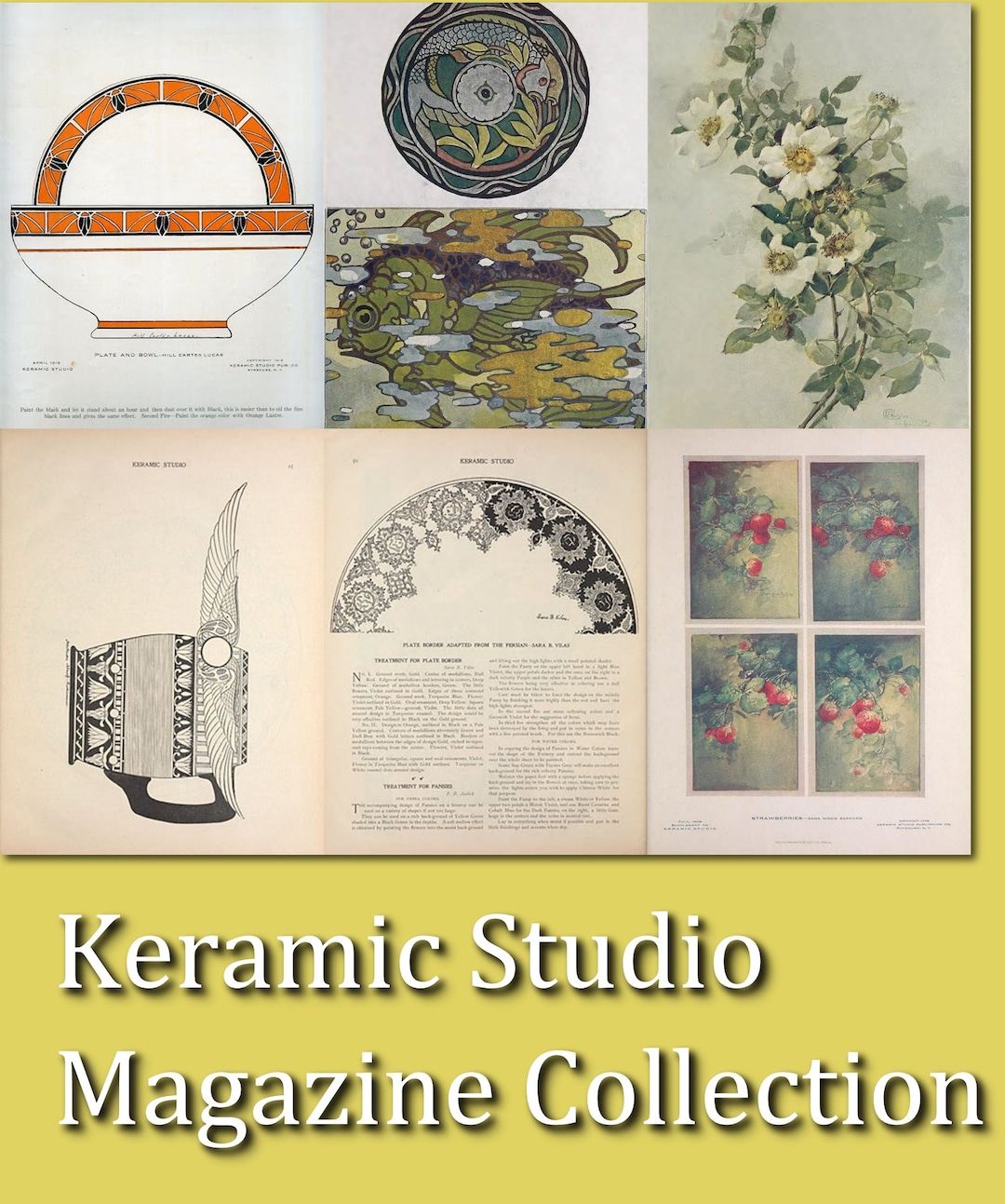 KERAMIC STUDIO 228 Issues Vintage Art Nouveau Ceramics Pottery ...