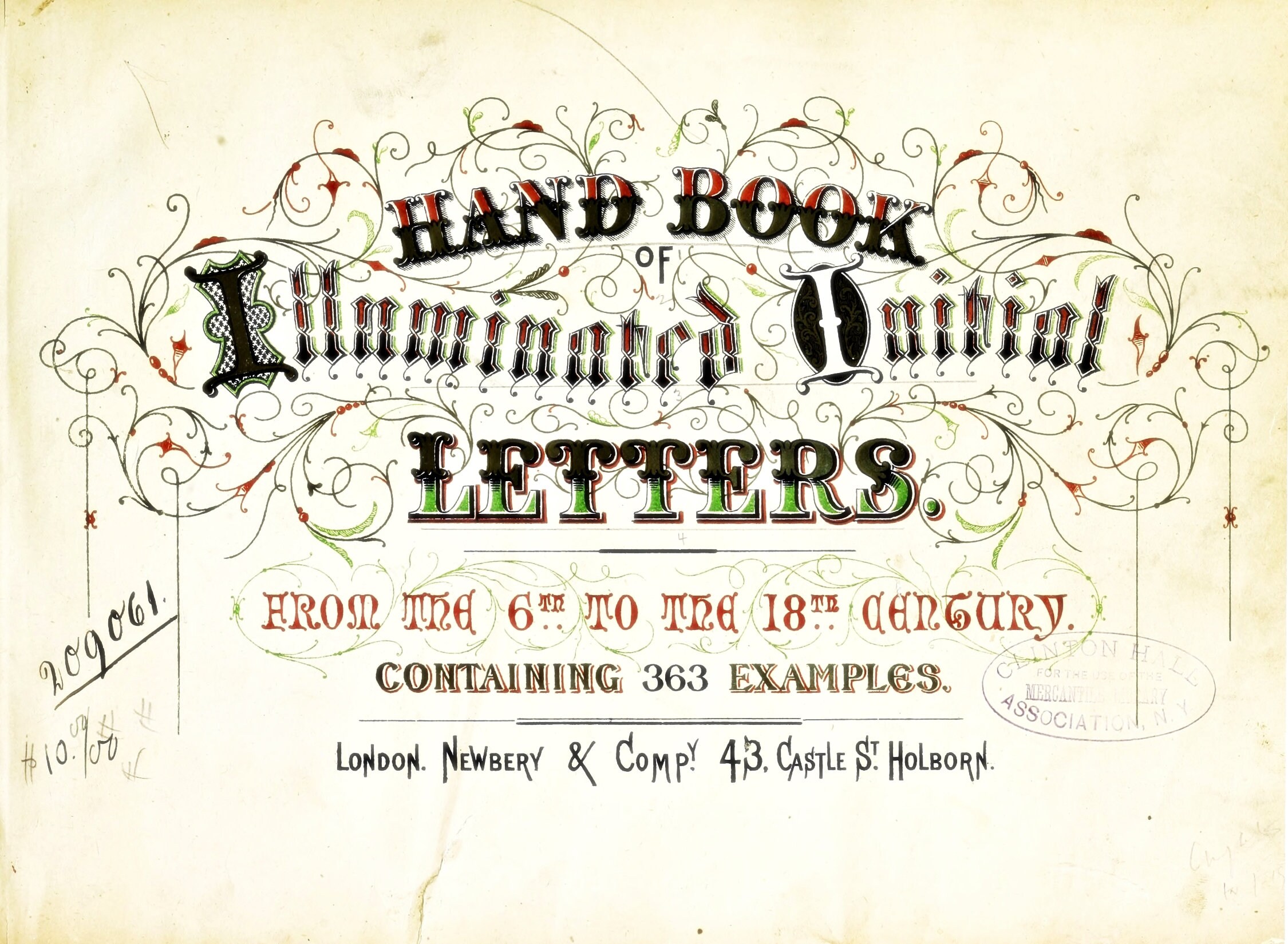 Hand Book of Illuminated Initial Letters 6th to the 18th Century - 363 ...