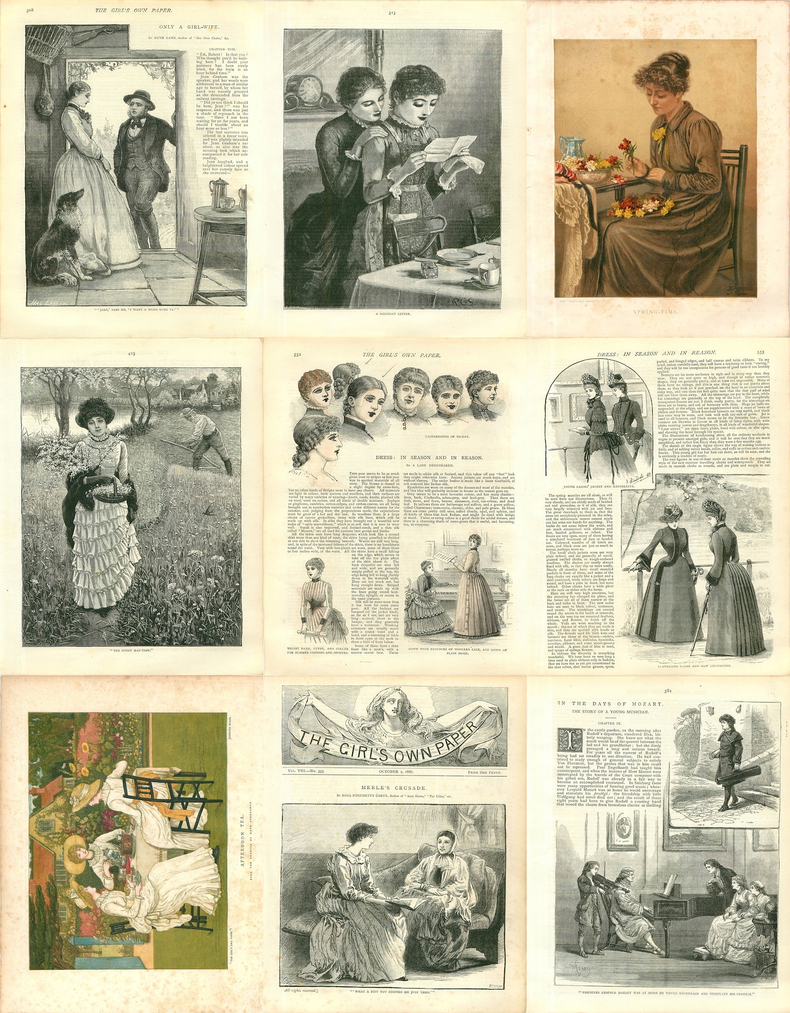 The Girls Own Annual: 1880-1888 Magazine Collection (pdfs) - Etsy