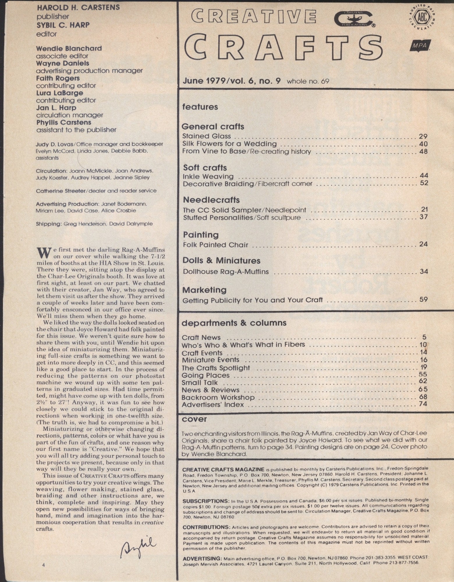 Crafts Magazine Feb 1988 and Creative Crafts Magazine July 1979 2 X ...