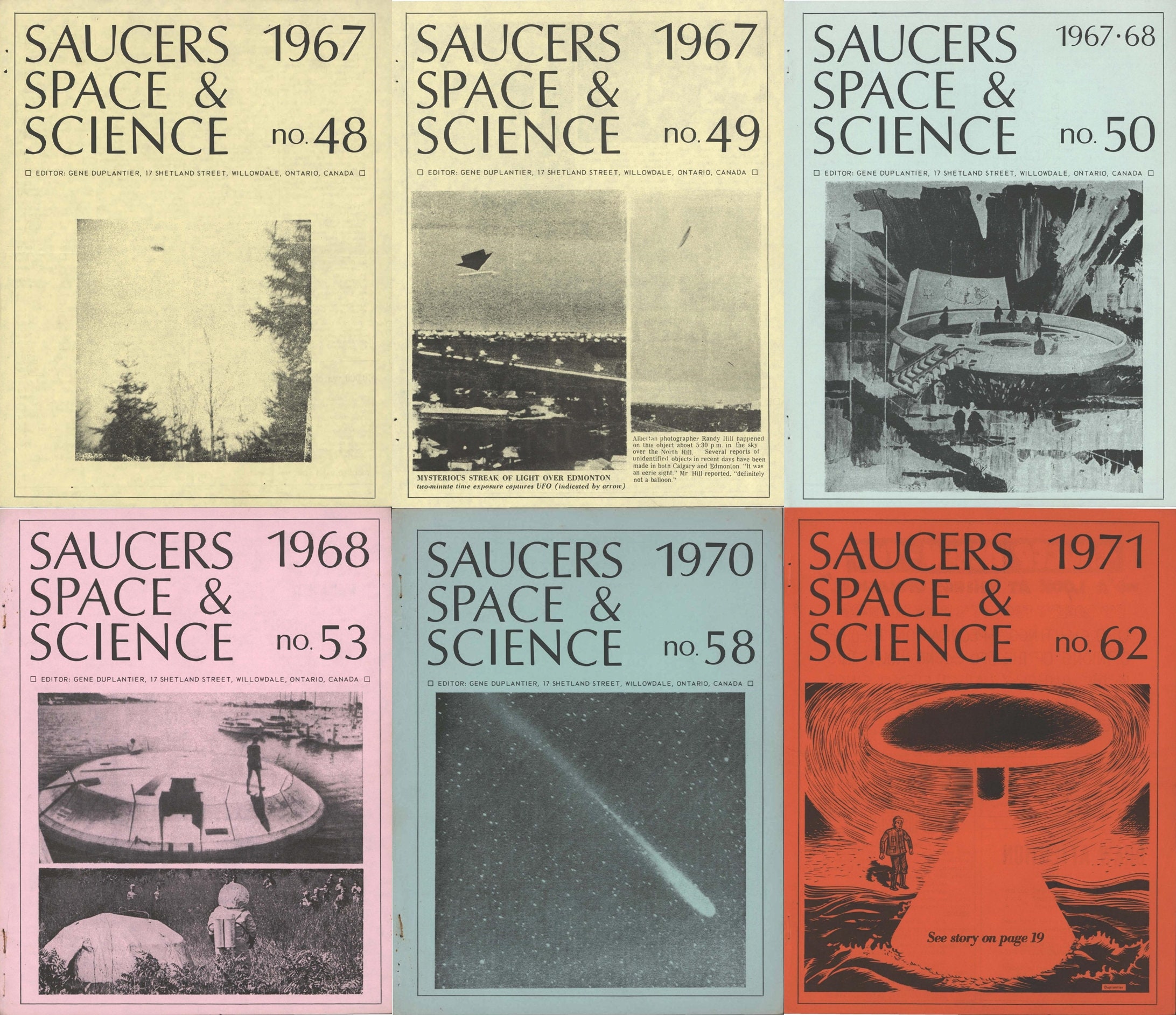 Saucers, Space & Science Newsletters- All 65 Issues 1950s Ufo Magazines ...