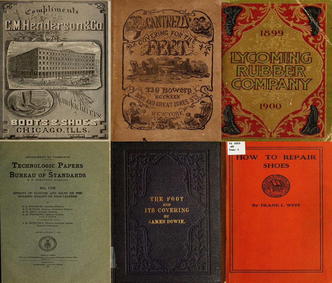 55 Vintage Shoe Making Ebooks Shoe Repair, Shoe Manufacture, Rubber ...