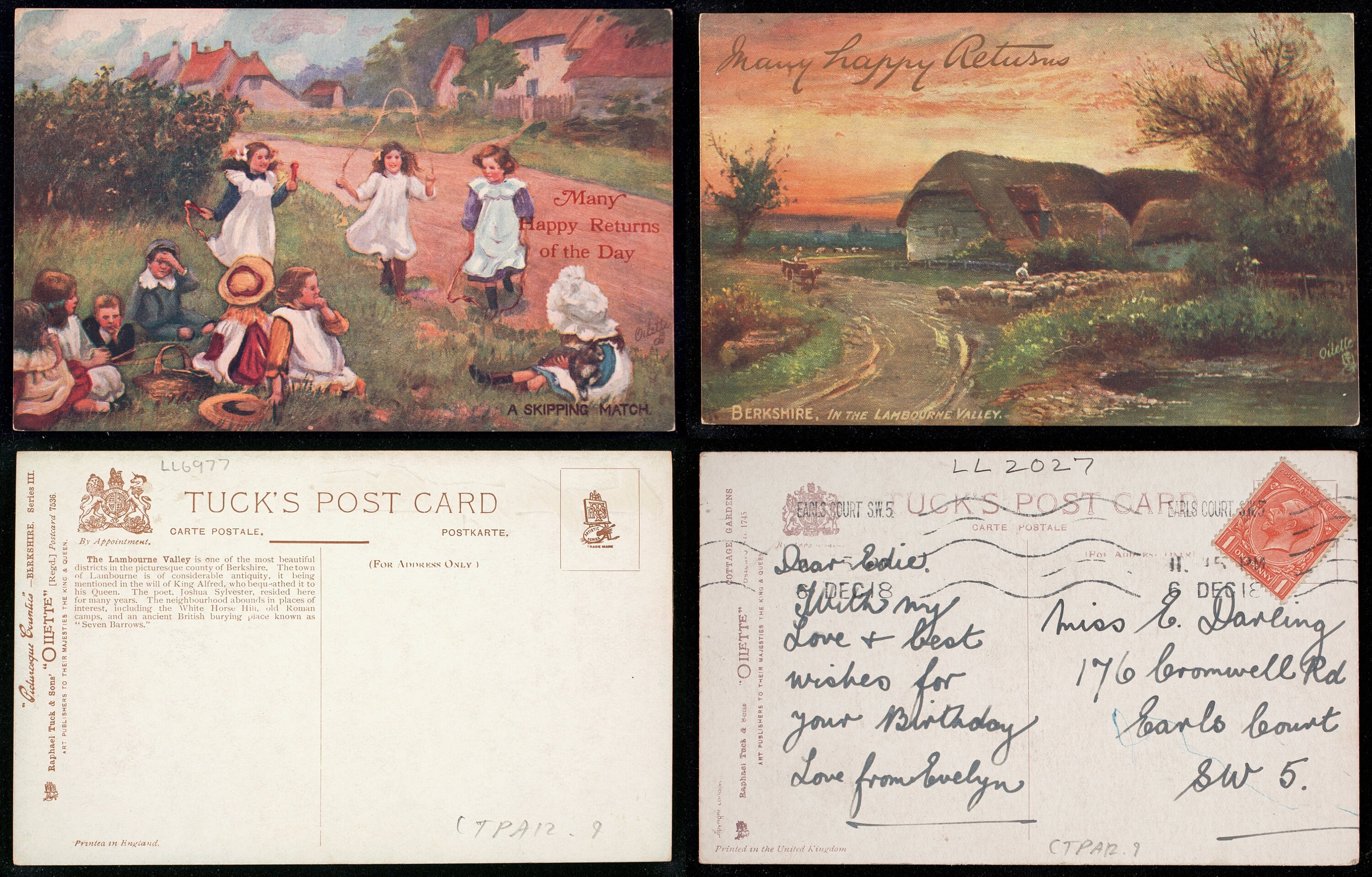 Vintage Birthday Card Postcards 120 Designs JPG Format. Old - Etsy