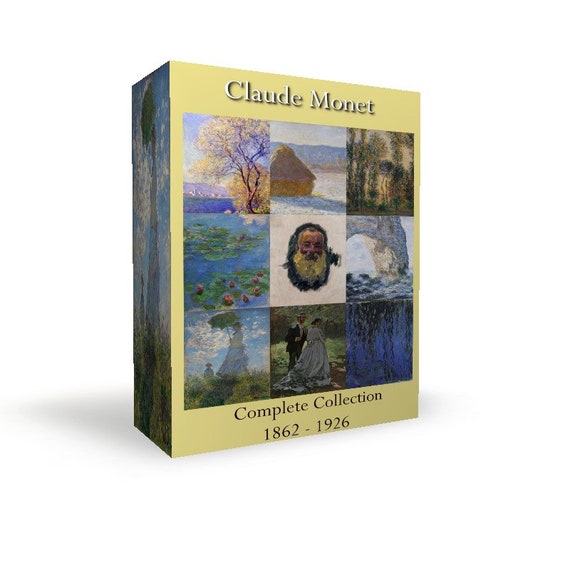 Claude Monet Famous Artist Complete Digital Painting - Etsy