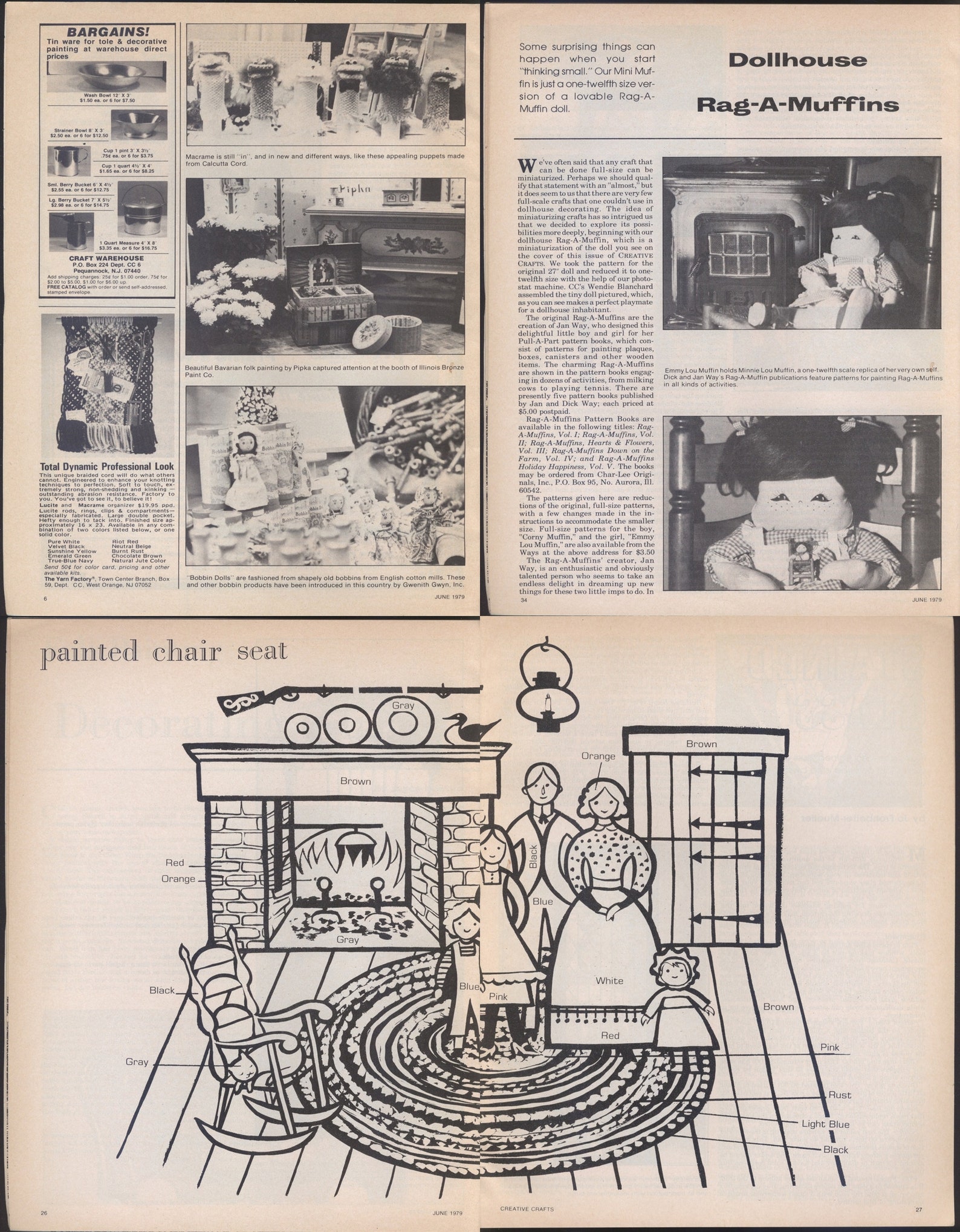 Crafts Magazine Feb 1988 and Creative Crafts Magazine July 1979 2 X ...