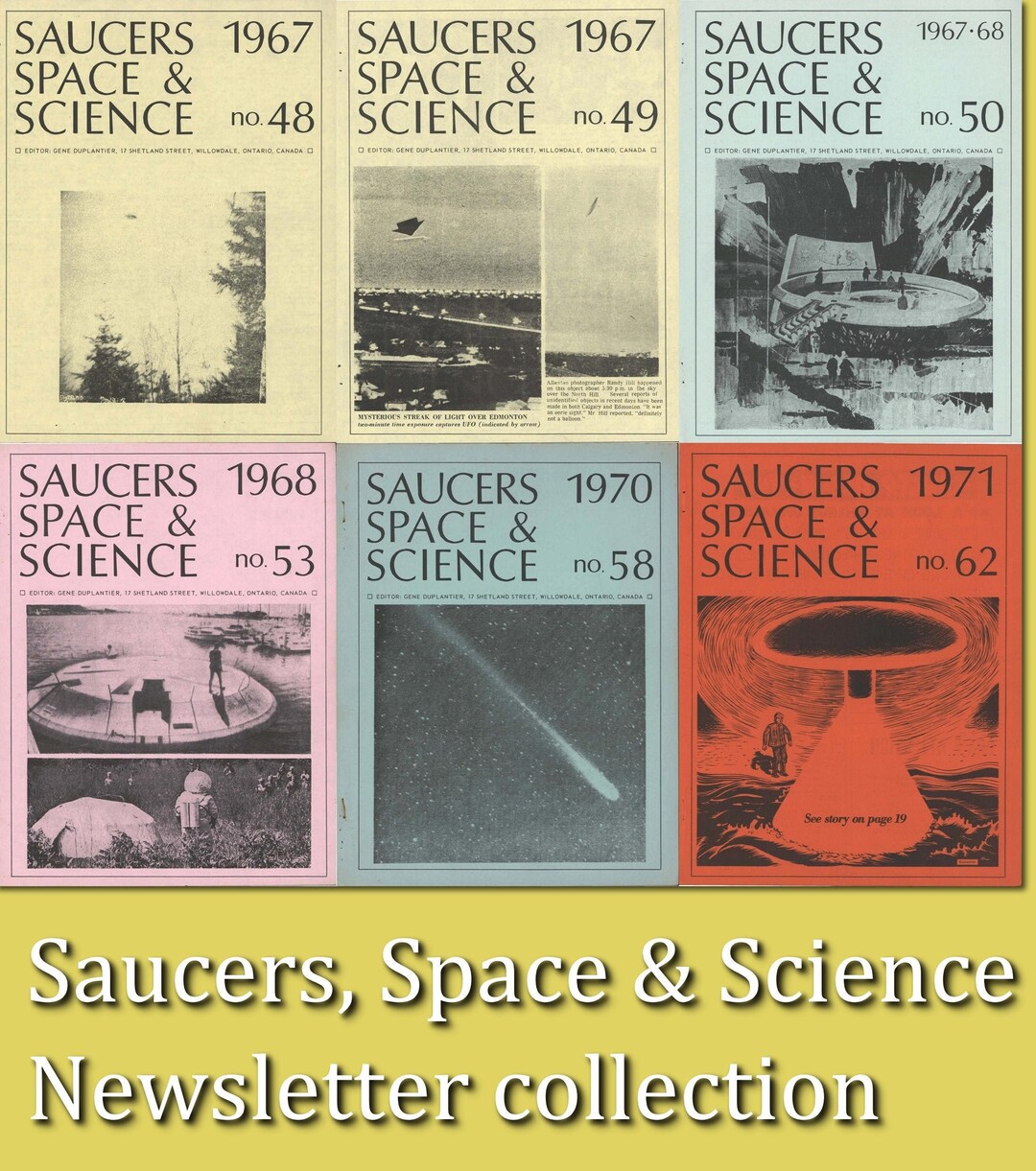 Saucers, Space & Science Newsletters- All 65 Issues 1950s Ufo Magazines ...