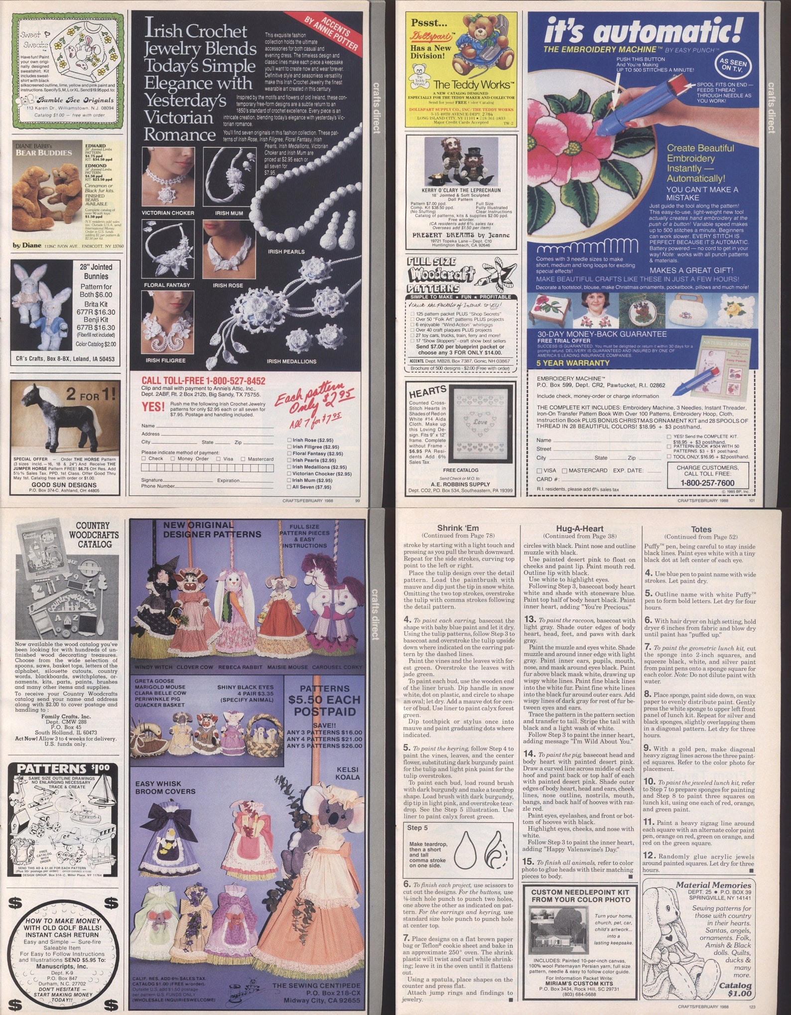 Crafts Magazine Feb 1988 and Creative Crafts Magazine July 1979 2 X ...