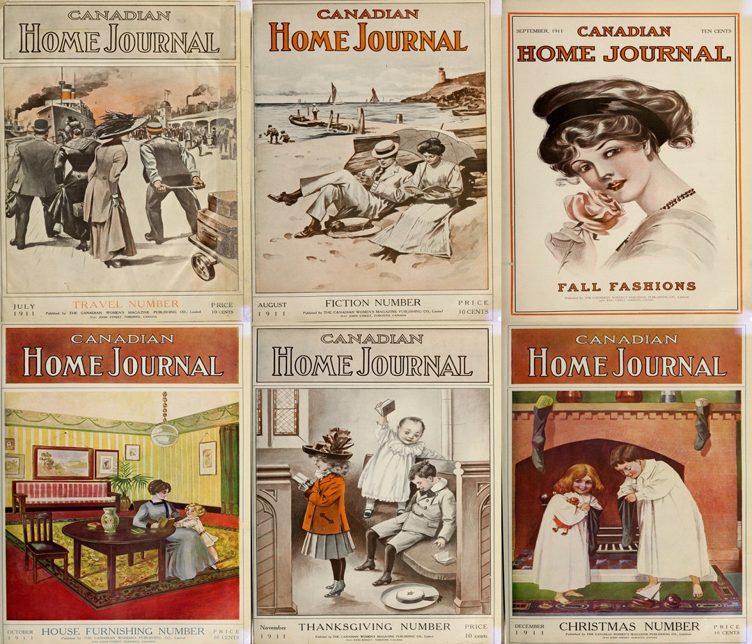 The Canadian Home Journal Vintage Womans Magazine 1909 to 1919 ...