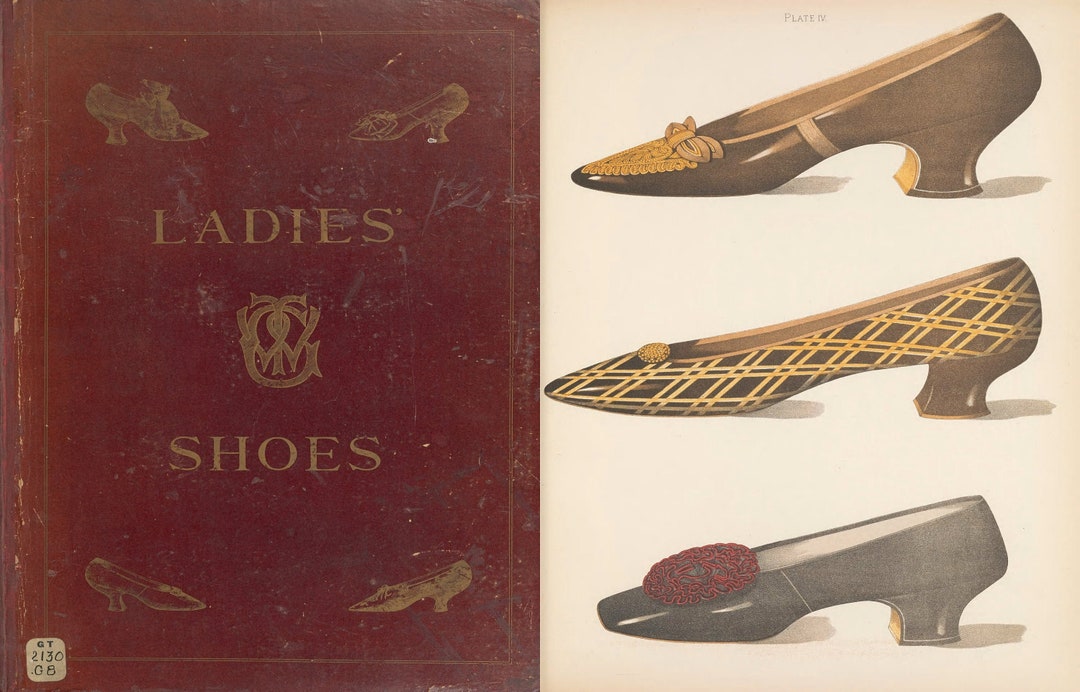 19th Century Ladies Shoes Illustrations: Vintage Fashion History (PDF ...