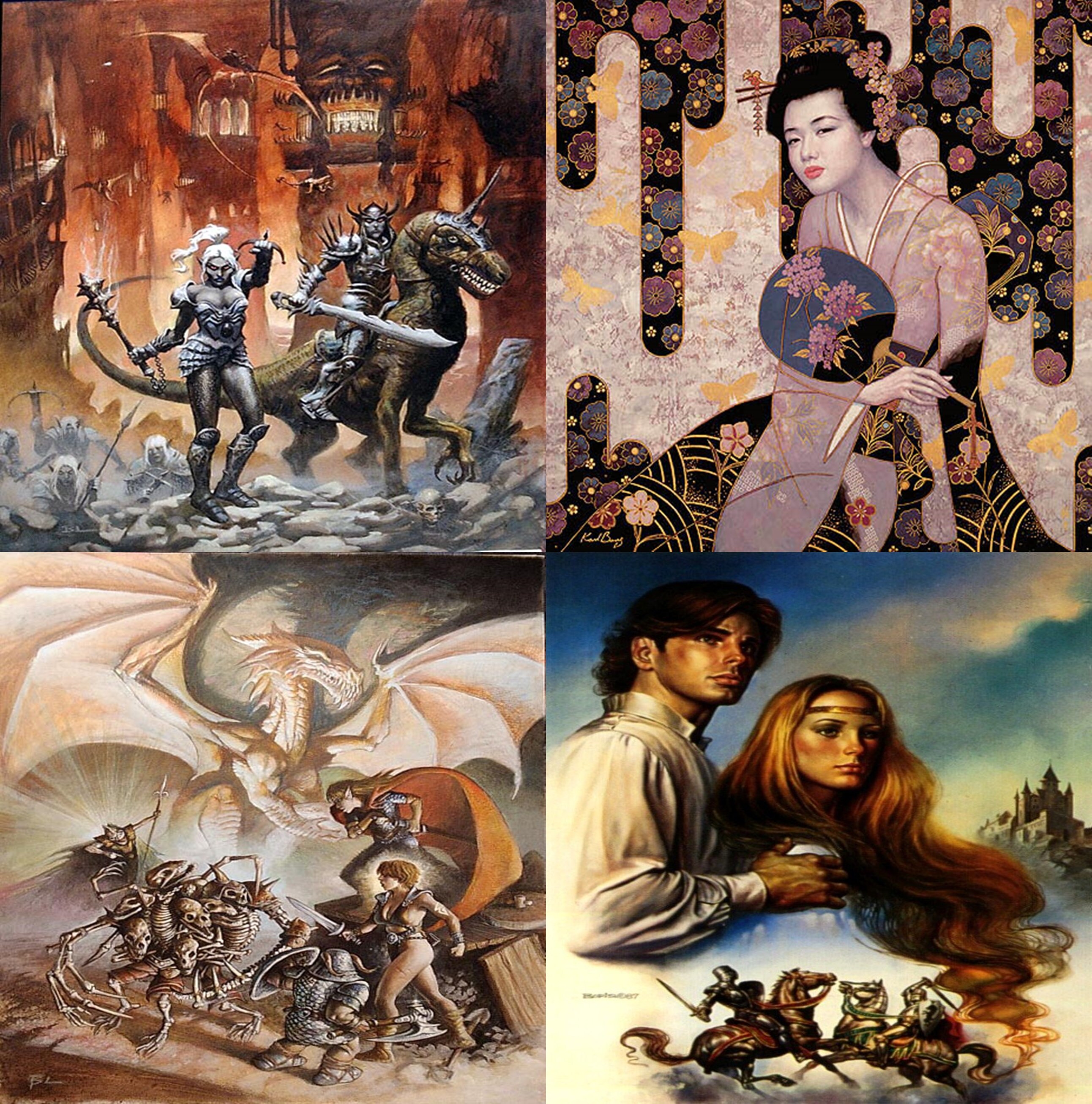 9600 + Fantasy Image Collection, Dragons, Warriors, Females, Royalty ...