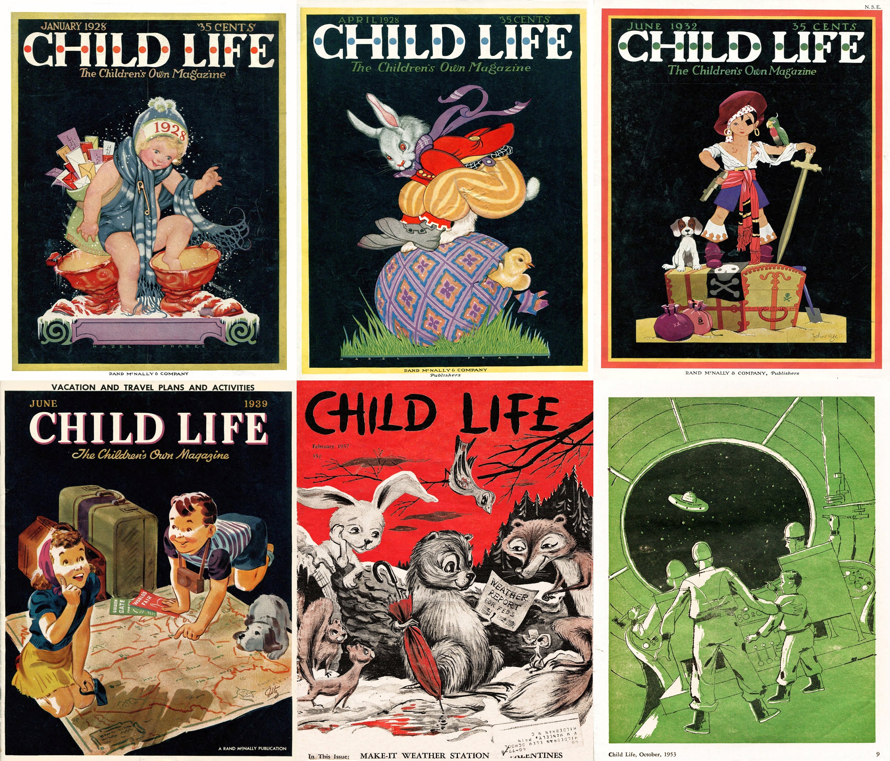1920s - 1950s Child Life Magazines - Vintage Children's Hobbies ...