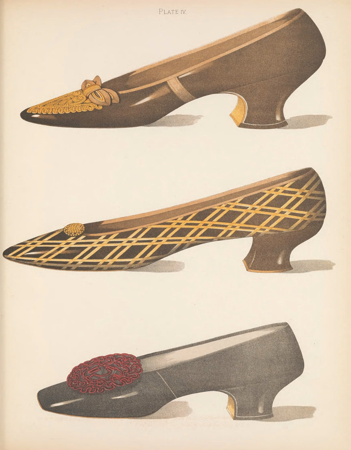 Ladies Shoes of the Nineteenth Century. 63 Illustrations and ...