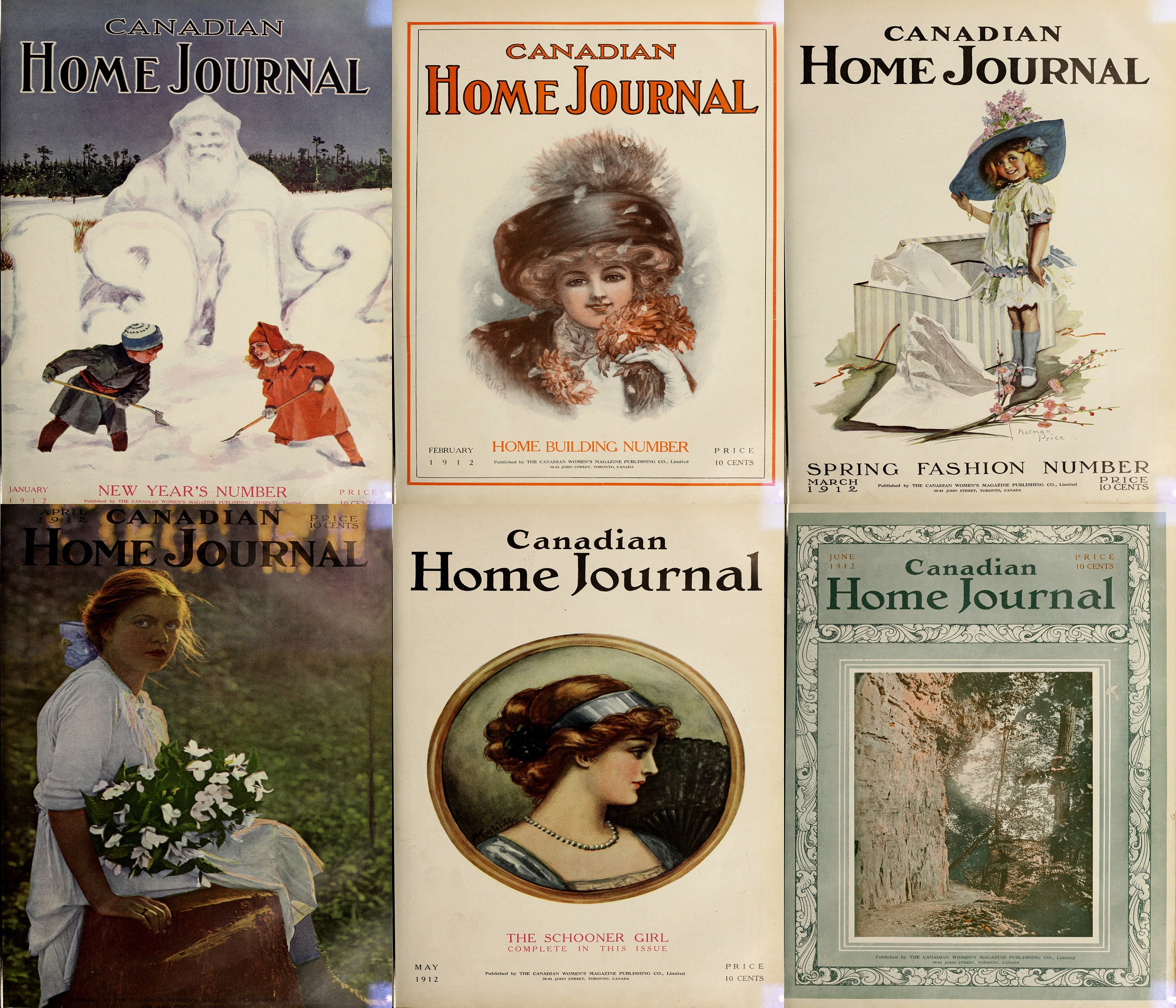 The Canadian Home Journal Vintage Womans Magazine 1909 to 1919 ...