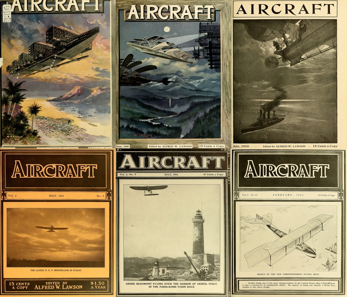Vintage Aircraft Magazine (1910-1914): 47 Aviation Periodicals (PDF) - Etsy