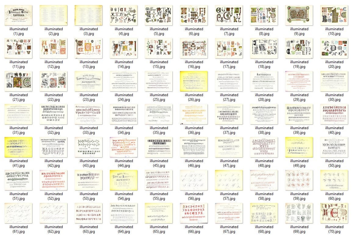 Hand Book of Illuminated Initial Letters 6th to the 18th Century - 363 ...