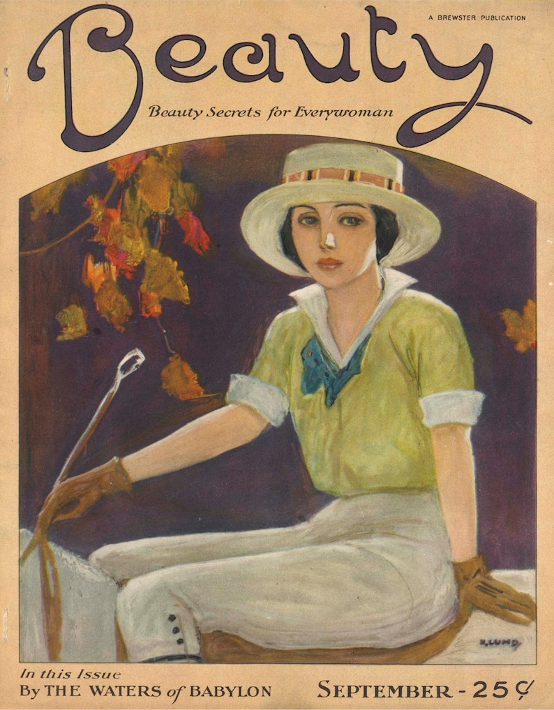 1923 Vintage Beauty Magazines: 1920s Fashion (2 Issues PDF) - Etsy