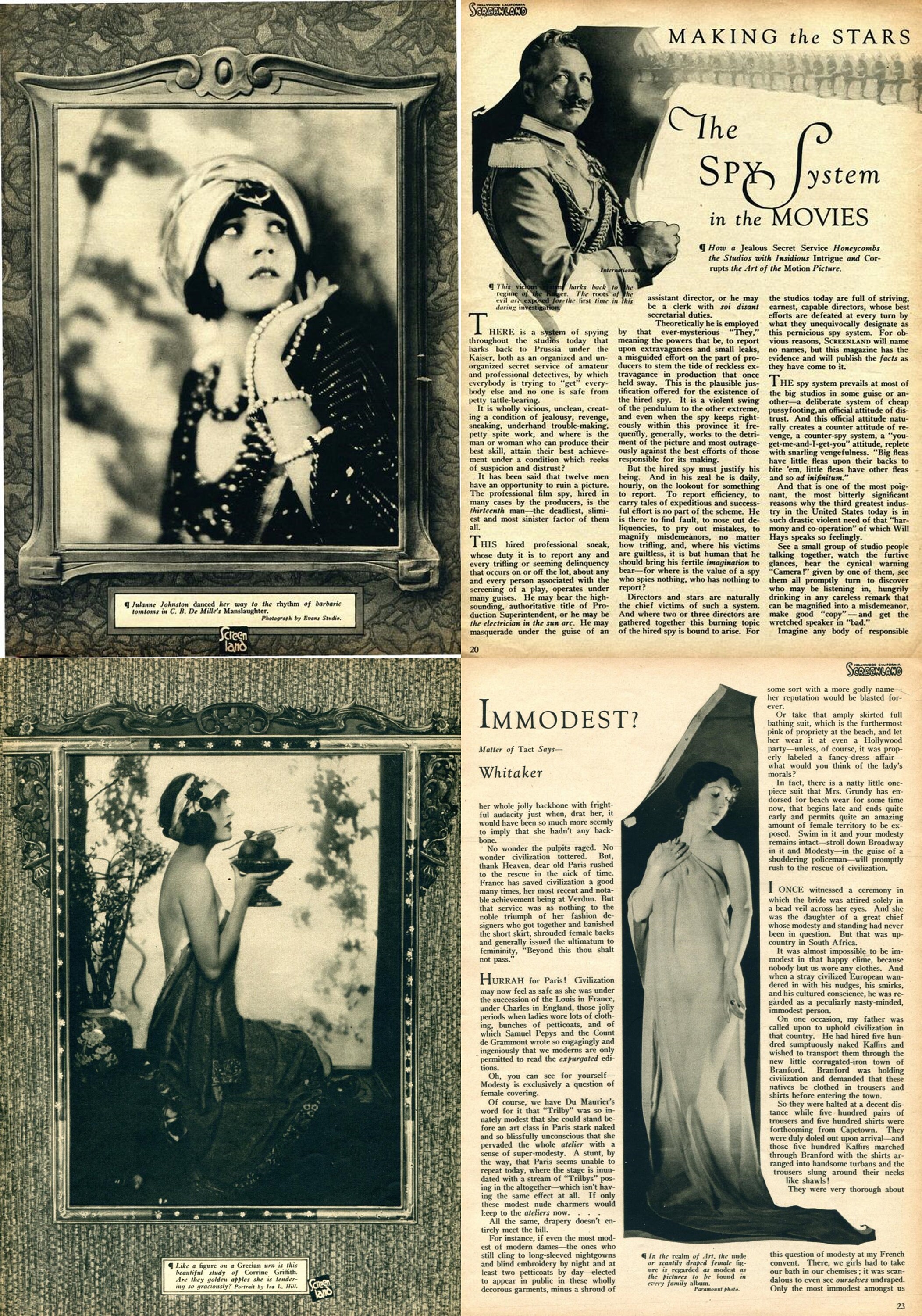 Screenland Magazines. 1920s 30s Film Magazine Cinema - Etsy Sweden
