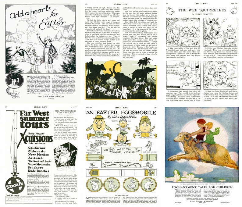 1920s - 1950s Child Life Magazines - Vintage Children's Hobbies ...