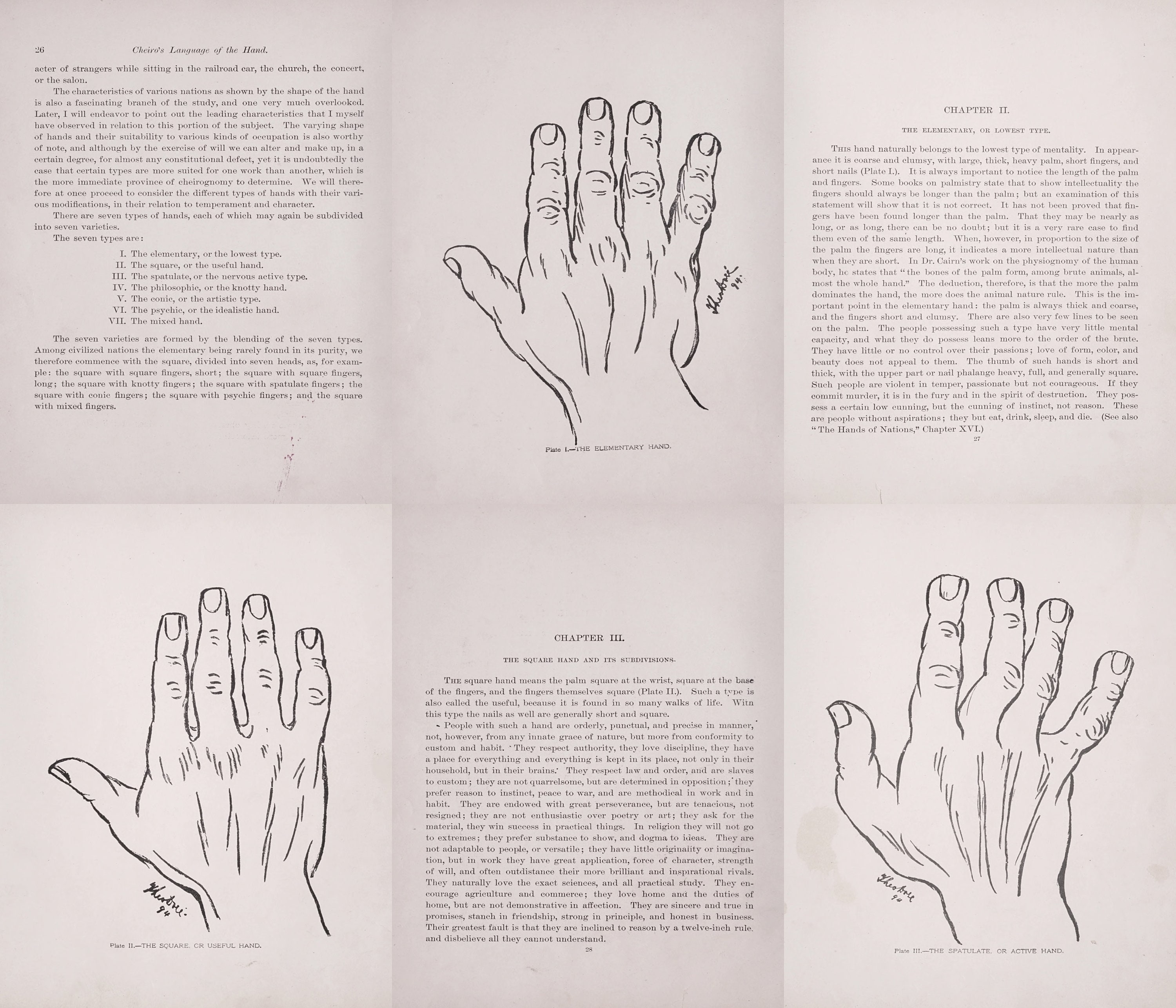 Palmistry Cheirosophy Chiromancy Hand Reading Perin's. - Etsy Ireland