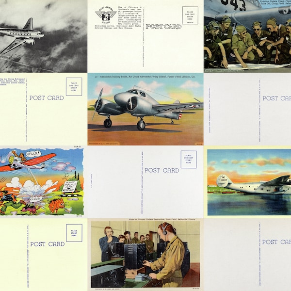 Aviation Postcards - Etsy