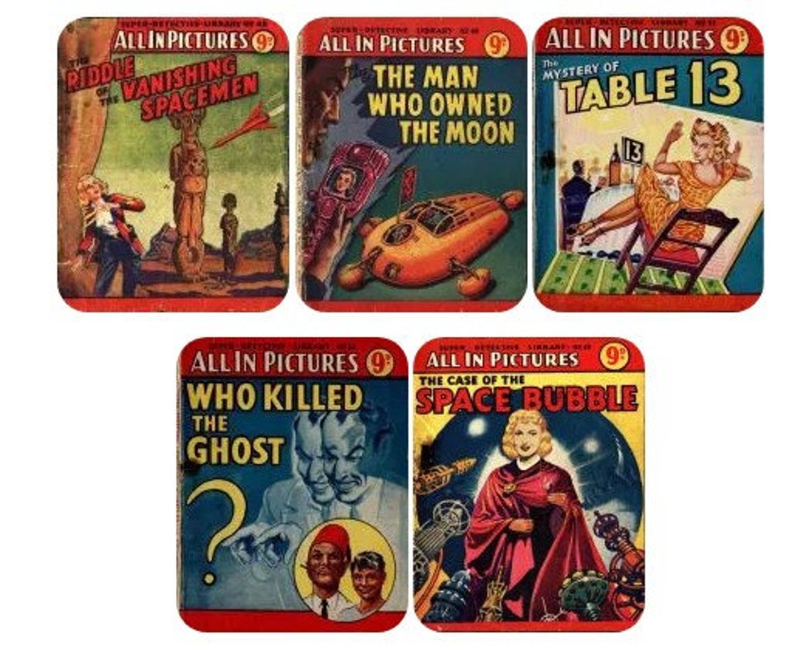 Super Detective Library Secret Agents, Science Fiction Comics, 124 ...