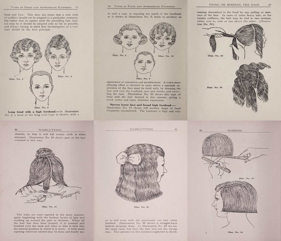 Hairdressing Vintage Books Collection 14 PDF E-books Dressing Hair ...