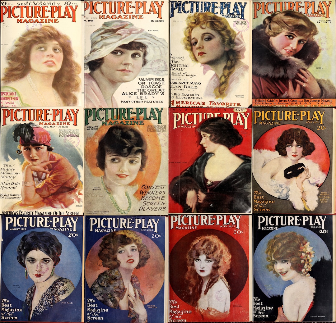 Vintage Picture Play Magazines 1916-1920 (49 Hi-res PDF Issues) - Etsy