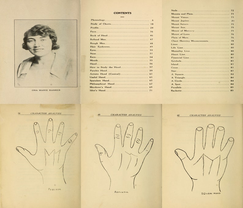 Palmistry Cheirosophy Chiromancy Hand Reading Perin's. - Etsy Ireland
