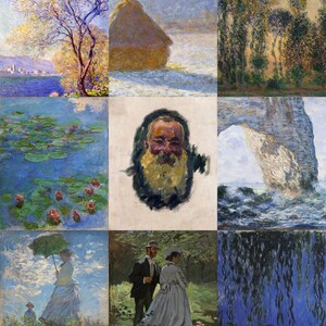 Claude Monet Famous Artist Complete Digital Painting Collection 1862 ...