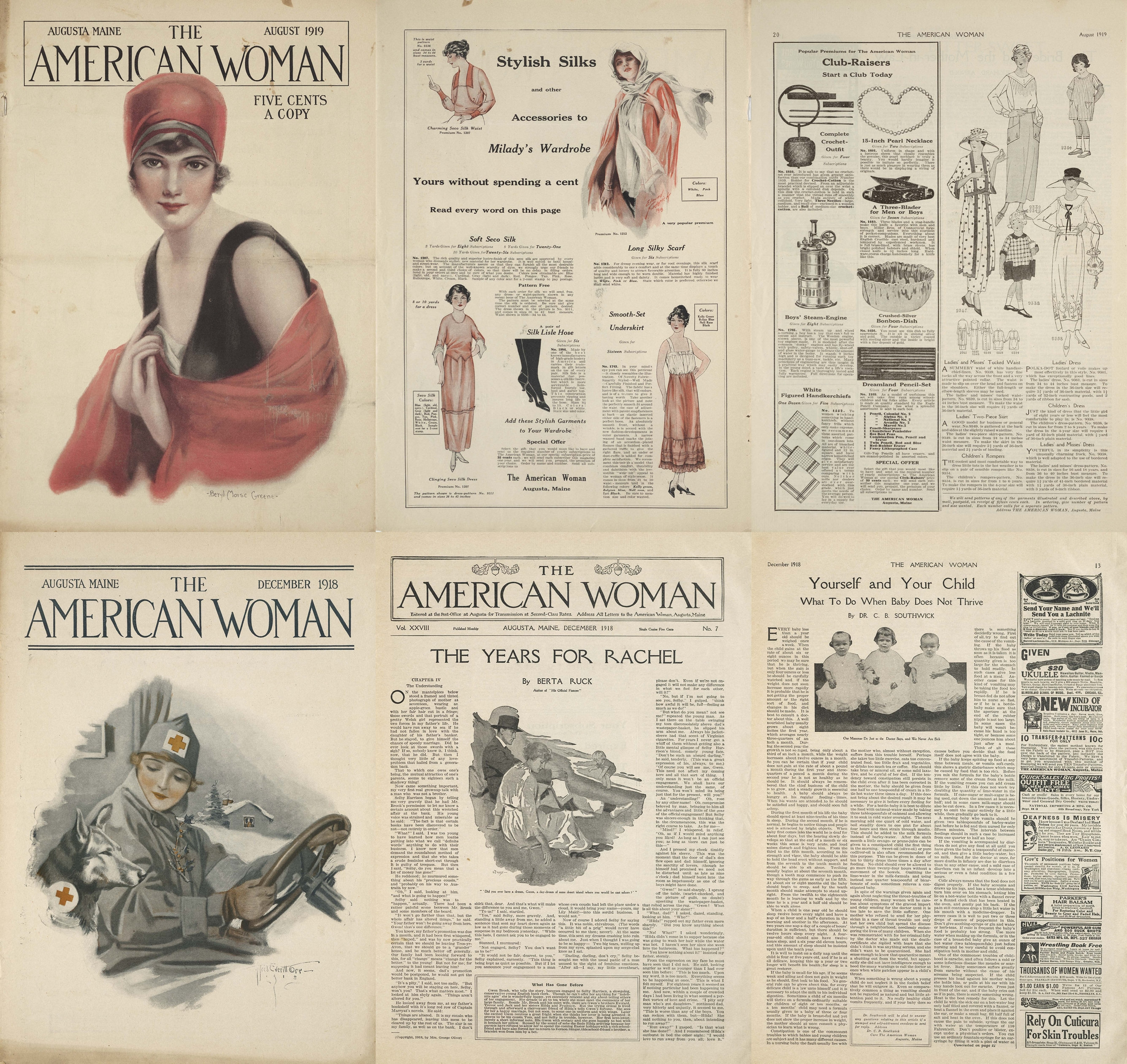 The American Woman Magazines, Vintage Womans Magazines 1916 to 1920 ...