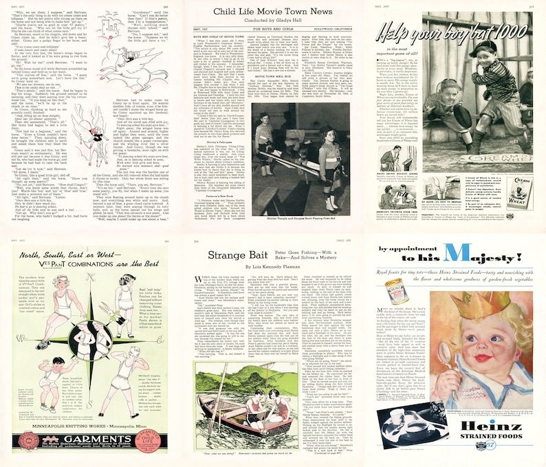 1920s - 1950s Child Life Magazines - Vintage Children's Hobbies ...