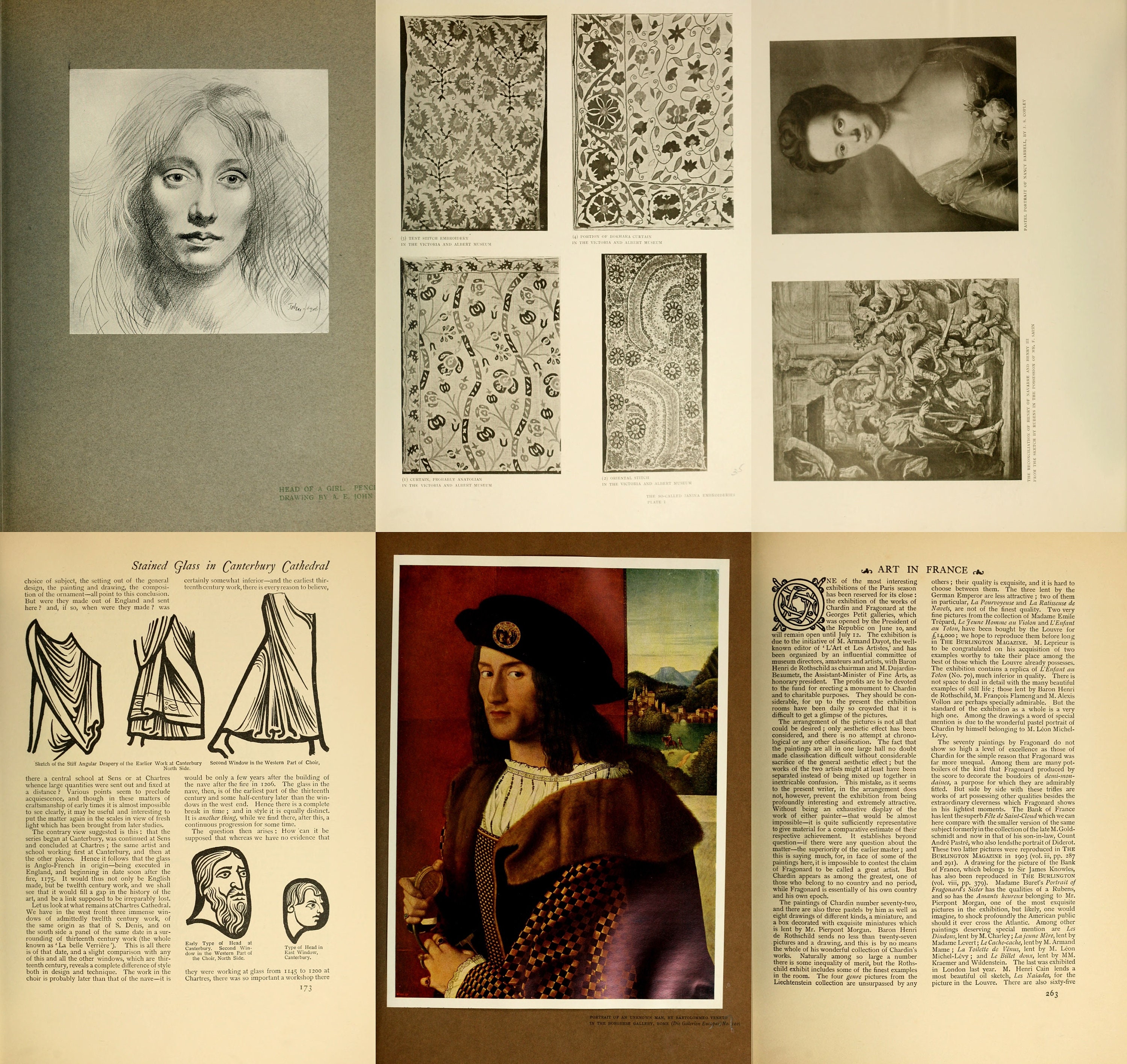 The Burlington Magazine Collection 1905 to 1910. Vintage Illustrated ...