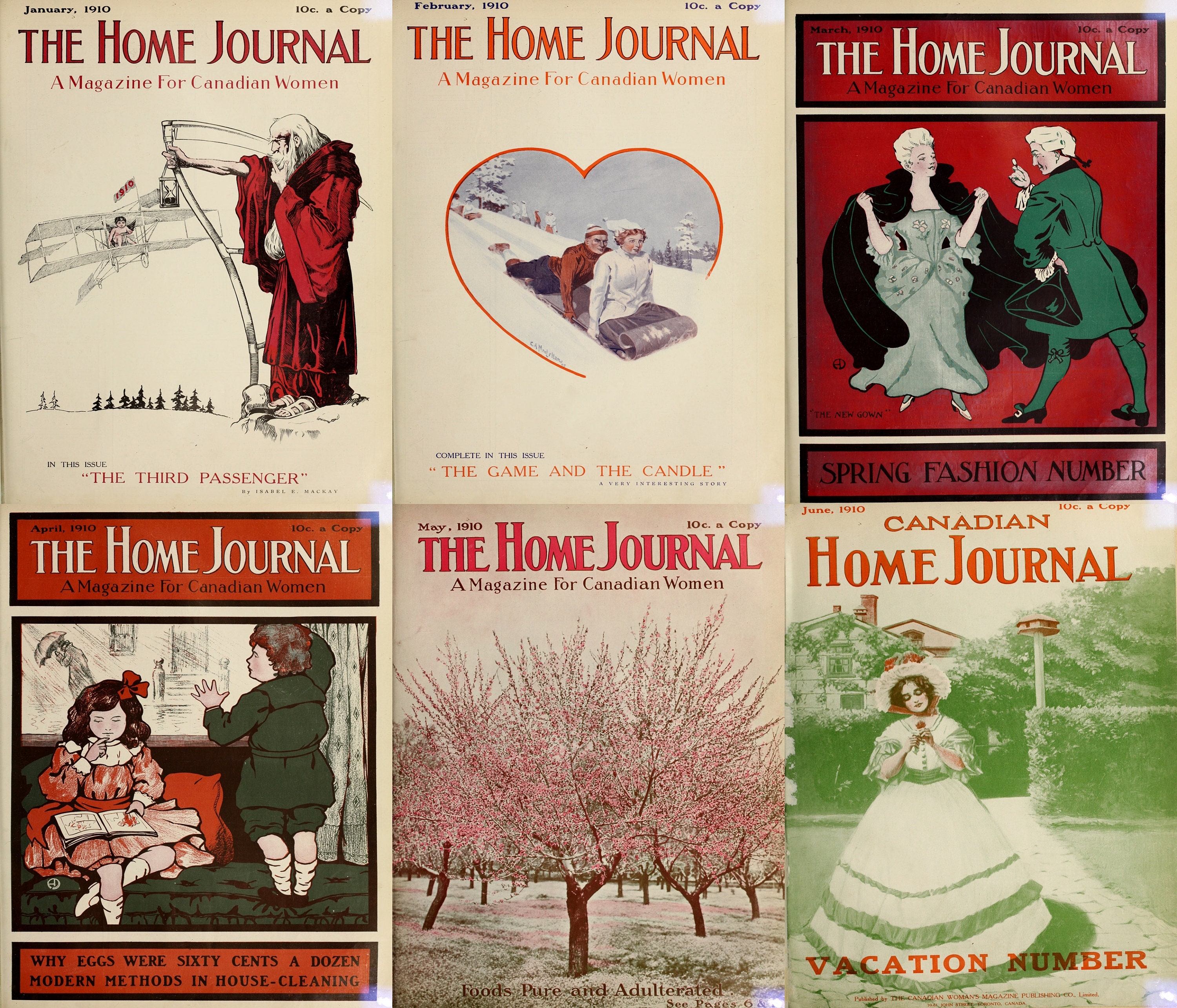 The Canadian Home Journal Vintage Womans Magazine 1909 to 1919 ...
