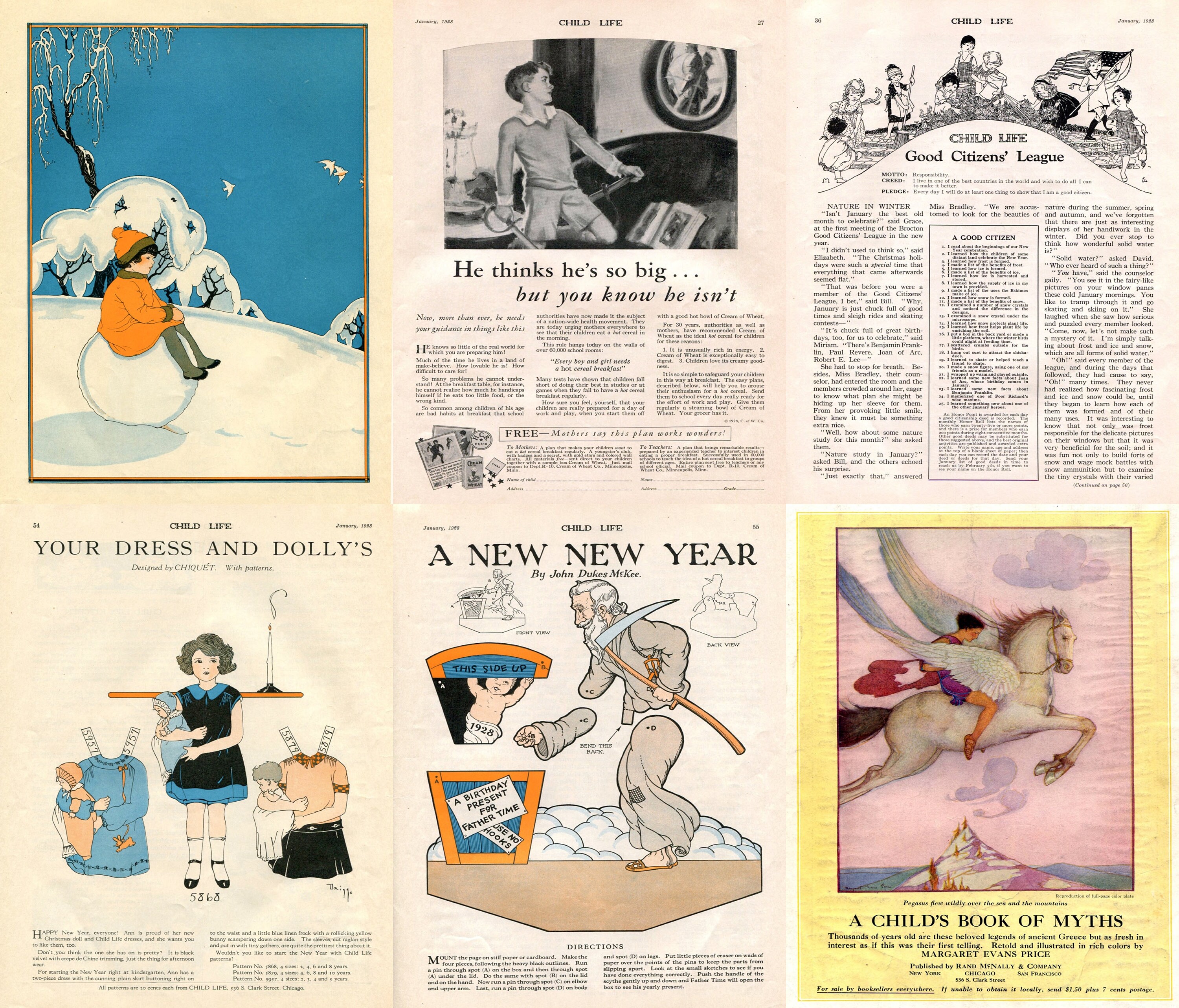 1920s - 1950s Child Life Magazines - Vintage Children's Hobbies ...