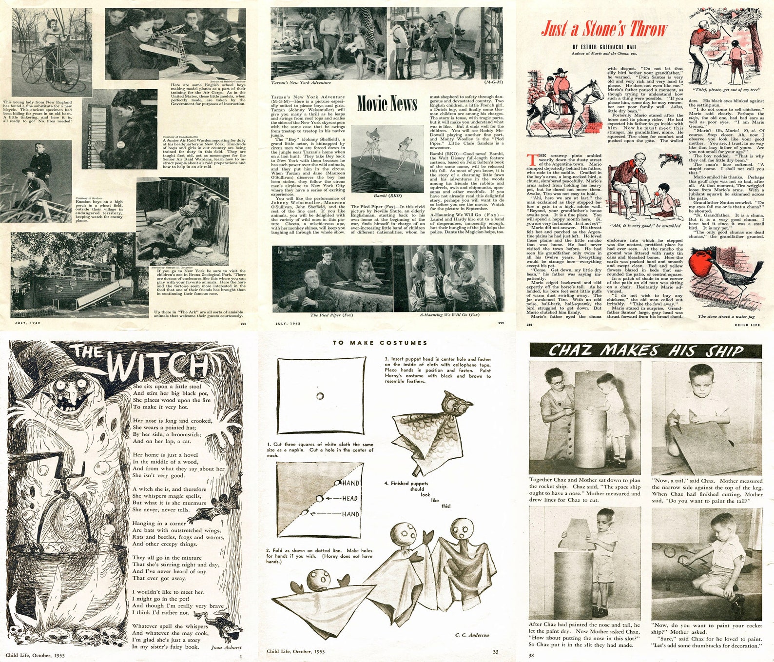 1920s - 1950s Child Life Magazines - Vintage Children's Hobbies ...