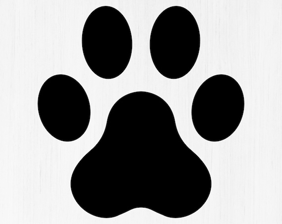 Bulldog Paw Print Outline