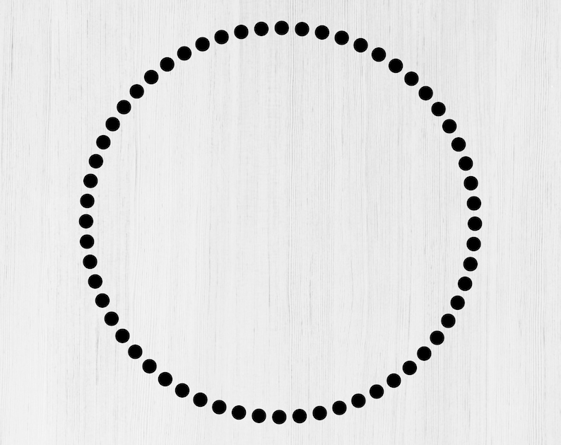 Gepunktete Rahmen Svg gepunktet Kreis Rahmen Svg gepunktet | Etsy