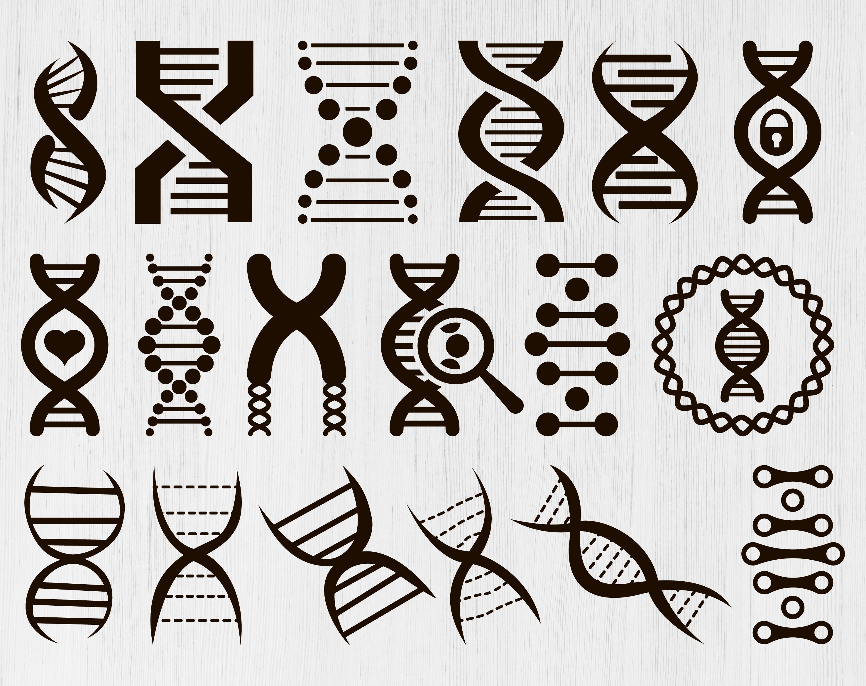 DNA svg Dna svg set Dna svg bundle Dna svg files Dna clipart | Etsy