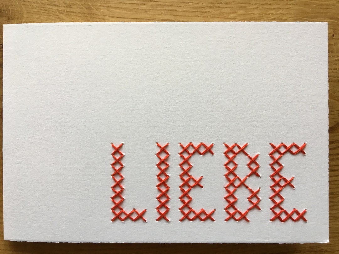 Card Motif "love" - Etsy